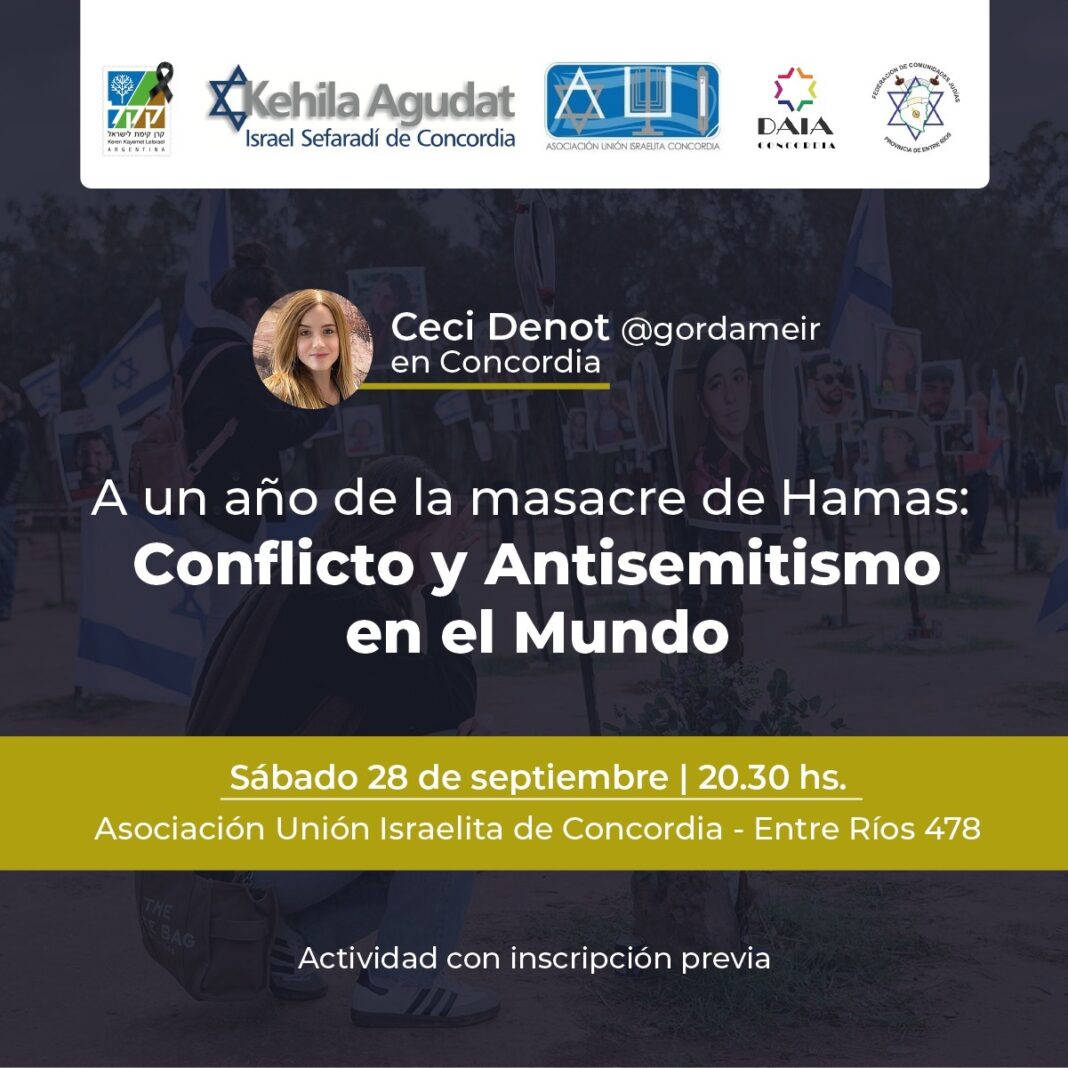 CECILIA DENOT EXPLICARÁ EN CONCORDIA SOBRE "CONFLICTO Y ANTISEMISTISMO ...